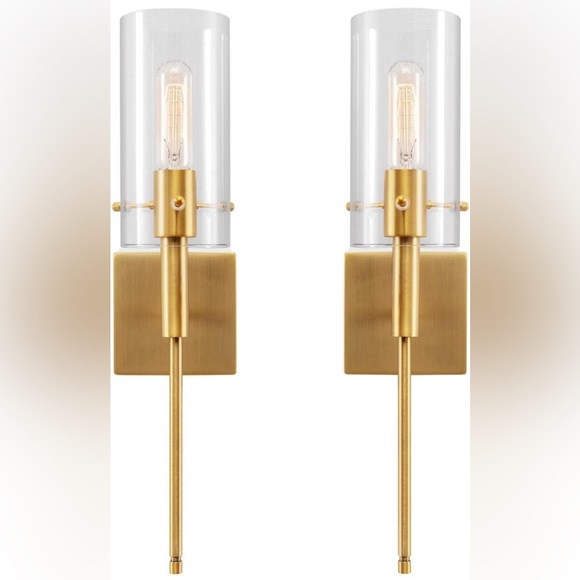 Other | Slim Wall Sconce Set Of 2 Modern Indoor Vanity Lighting Set ...